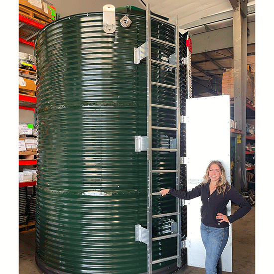 Rhino Poly Tank Galvanized Tank Ladders | Rhino Fittings