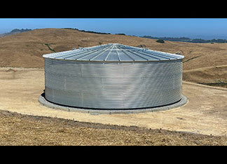 Classic Corrugated Galvanized Steel Water Storage Tanks | Rhino