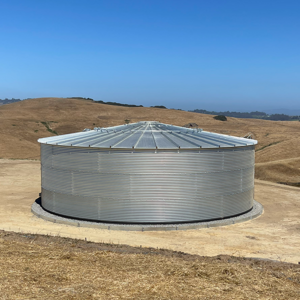 Classic Corrugated Galvanized Steel Water Storage Tanks | Rhino