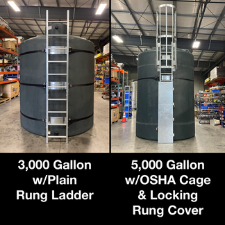 Rhino Poly Tank Galvanized Tank Ladders | Rhino Fittings
