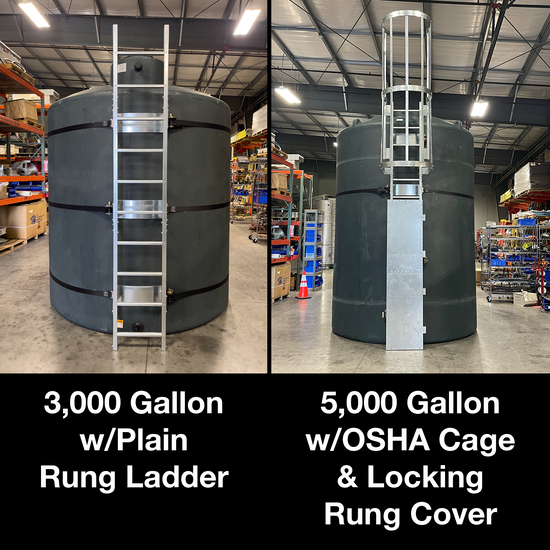 Rhino Poly Tank Galvanized Tank Ladders | Rhino Fittings
