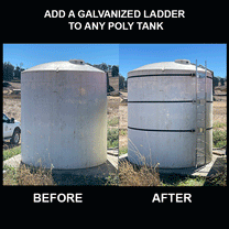 Rhino Poly Tank Galvanized Tank Ladders | Rhino Fittings